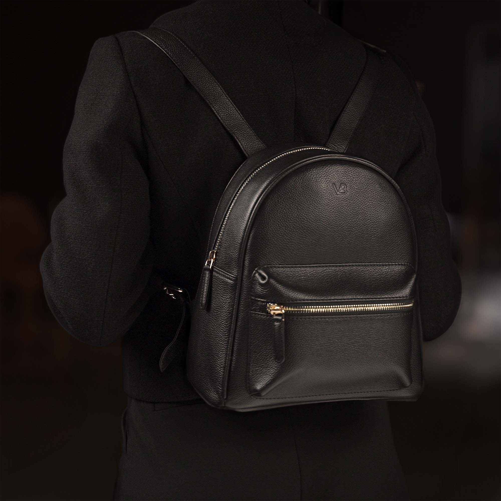 Women's Mini Leather Backpack - Von Baer